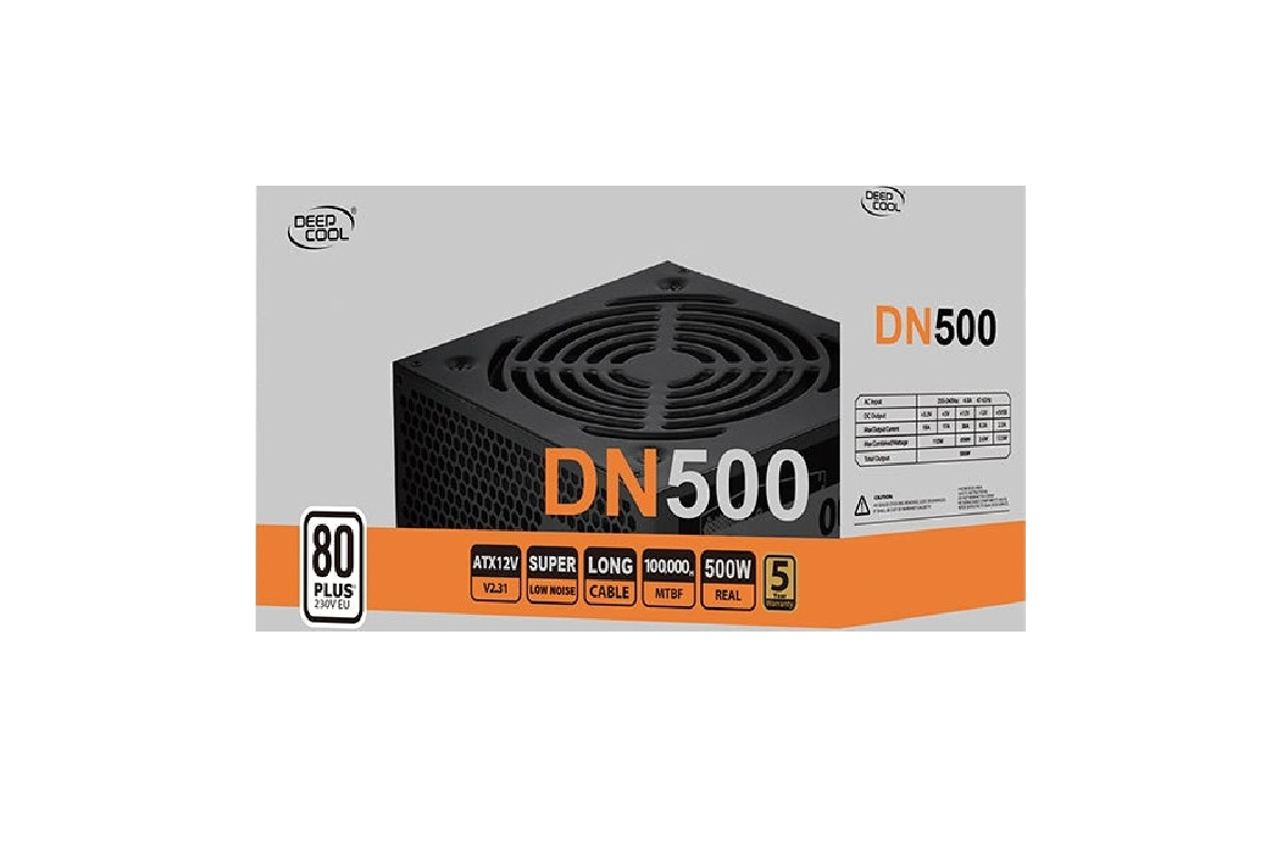 DeepCool DN500 500W 80 PLUS 230V EU Certified ATX Power Supply – Cloud ...